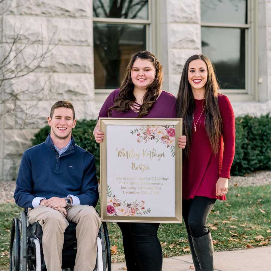 ‘It’s really bad this time,’ she whispered. ‘My sister kicked me out ...